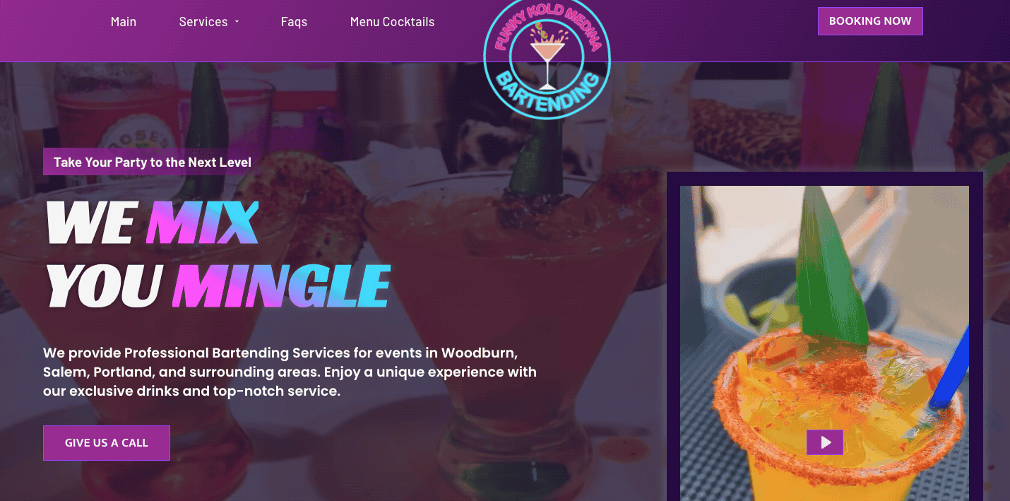 Main - Funky Kold Medina Bartending - Professional Bartending Service ...